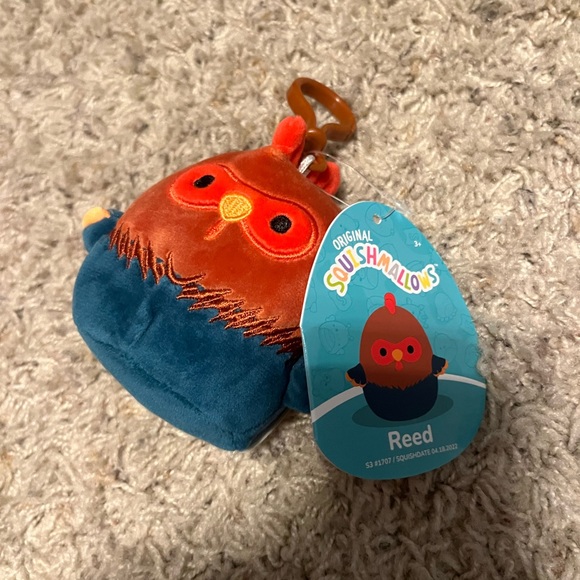 Squishmallows | Toys | Nwt 35 Reed The Rooster Squishmallow Clip | Poshmark